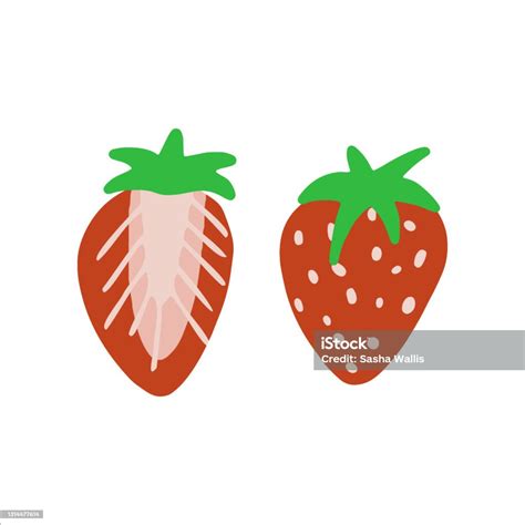 추상적 인 스타일의 딸기의 손으로 그린 벡터 그림 벽지 직물 직물 포장지 및 끝없는 배경을위한 매끄러운 패턴 0명에 대한 스톡