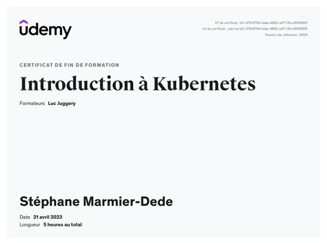 Julien S Marmier Dede On Linkedin Udemy Course Completion Certificate