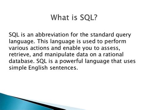 sql assessment test pptx