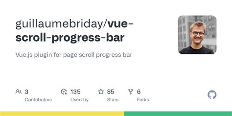 Github Guillaumebriday Vue Scroll Progress Bar Vue Js Plugin For Page Scroll Progress Bar