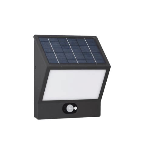 Aplique De Pared Solar Egna 3w Negro Beneito Faure