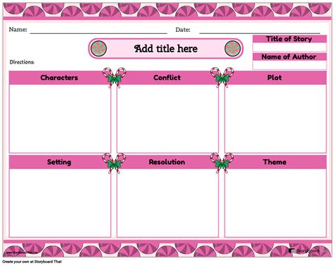 Storyboard That Story Elements Worksheet Creator