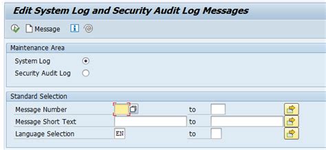 System Log Messages And Audit Log Messages Saptechnicalguru Com