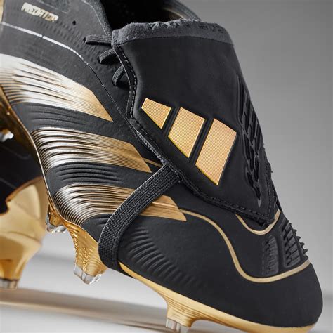 Adidas Predator X Bellindoorgham League Tongue Firm Ground Core Black Gold Met Core Black