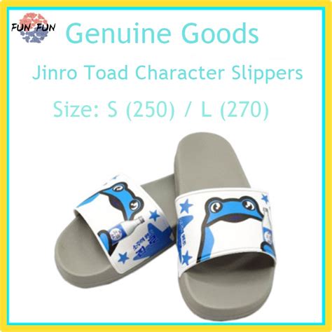 Genuine Goods Jinro Toad Character Slippers Size S 250 L 270 Shopee Malaysia