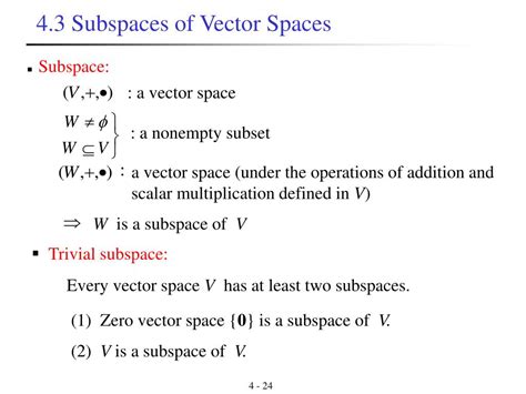 Ppt Chapter 4 Vector Spaces Powerpoint Presentation Free Download Id5740264