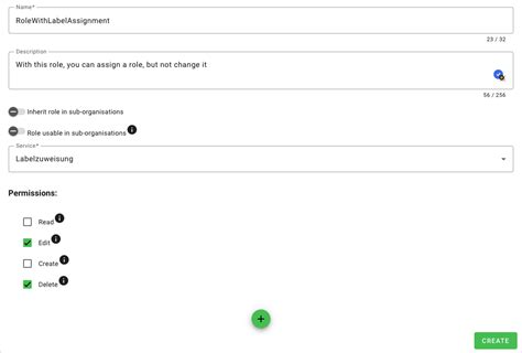 New Role For Assigning Labels Groupalarm