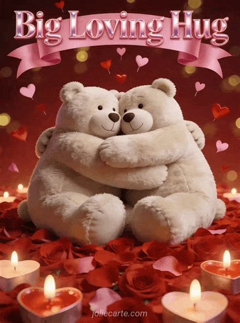 🤗 Big Loving Hug Free Greeting Card Joliecarte