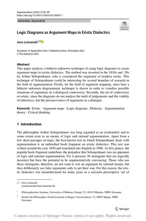 Pdf Logic Diagrams As Argument Maps In Eristic Dialectics
