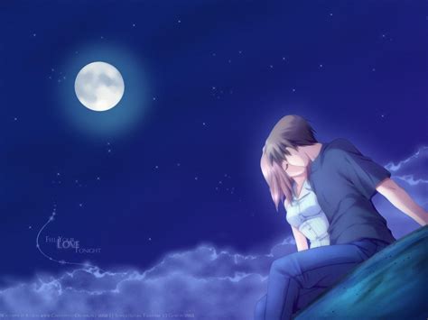 Couple Kiss Romantic Anime Wallpapers Wallpaper Cave