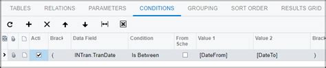 Customization Acumatica Generic Inquiry Default To Last Week Stack