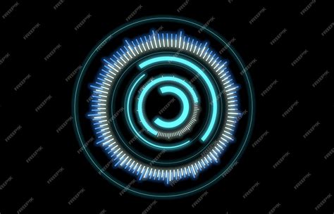 Premium Photo 3d Rendering Futuristic Circle User Interface Hud Design Graphs Xa