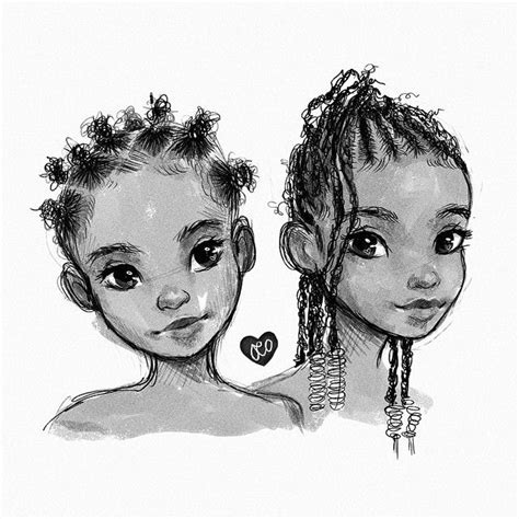 Drawing Black Girl Face At Janet Simmons Blog