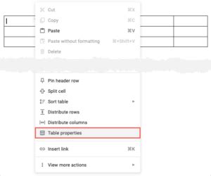How To Add Edit Sort And Split A Table In Google Docs