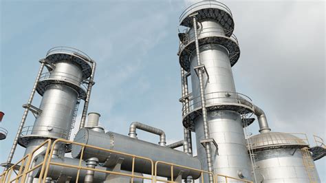 Refinery Unit Scene 3d Model Cgtrader