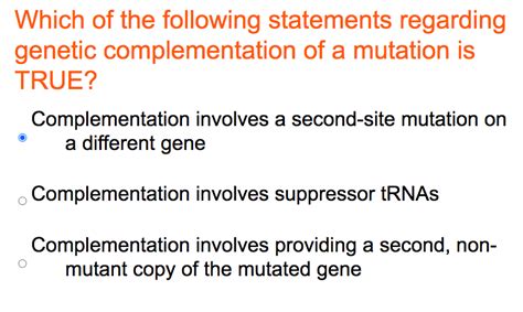Solved Which Of The Following Statements Regarding Genetic