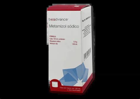 Metamizol Sódico Jarabe 5g 100ml 120ml Analgésico Antipirético
