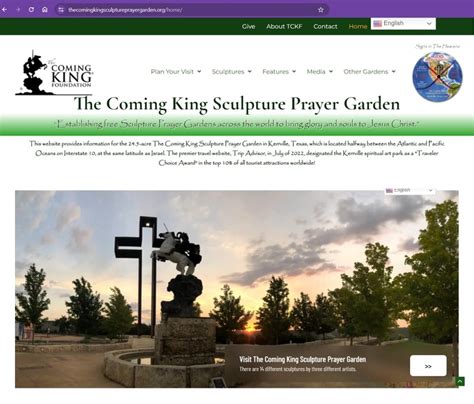 The Coming King Sculpture Prayer Garden 1 This Is The End