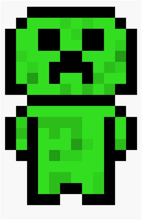 Creeper Pixel Art 8 Bit Character Sprite Hd Png Download