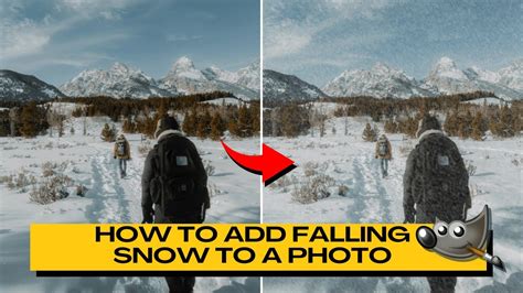 How To Add Falling Snow Effect To A Photo In Gimp Youtube