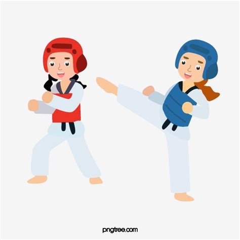 만화 손으로 그린 태권도 스포츠 발로 다리 일러스트 그림 어린이 태권도 운동 Png 일러스트 및 Psd 이미지 무료 다운로드 Pngtree 태권도 스포츠