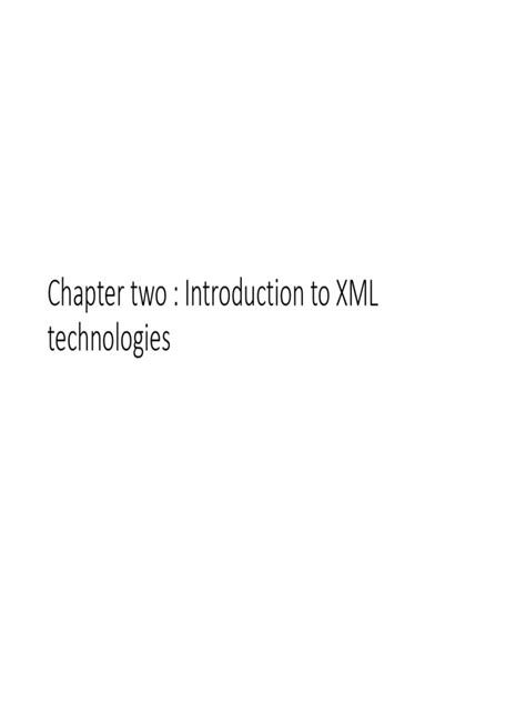 Chapter 2 Lecture Ppt Pdf Xml Schema Html Element