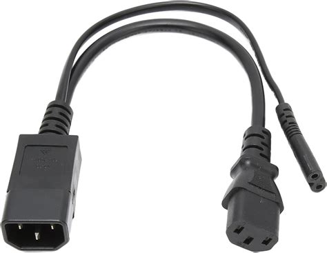Iec320 C14 To C13 C7 Power Cord Single Iec 320 C14 To C13 C7 Splitter Adapter Cable