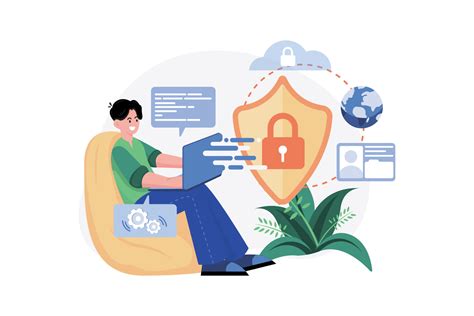 Cyber Security Developer Illustration Concept A Flat Illustration Isolated On White Background