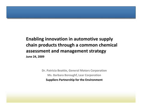 pdf enabling innovation in automotive supply chain products dokumen