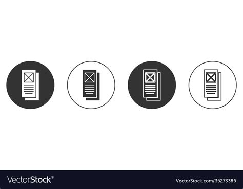 Black Browser Window Icon Isolated On White Vector Image