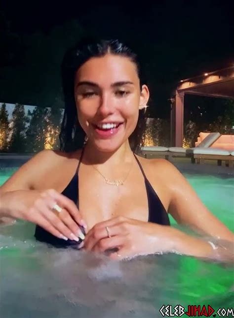 Madison Beer Black Bikini In Hot Tub Youtube