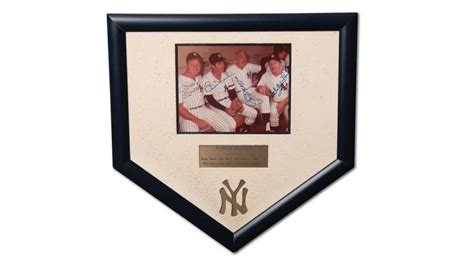 New York Yankees Legends Signed And Framed Photograph The Guyton