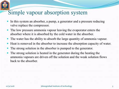 Vapour Absorption System Pptx