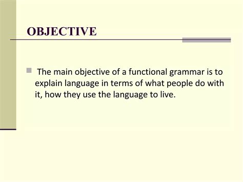 Functional Grammar Ppt