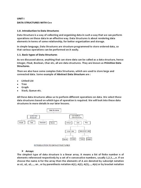 Introduction To Data Structures Pdf Time Complexity Algorithms
