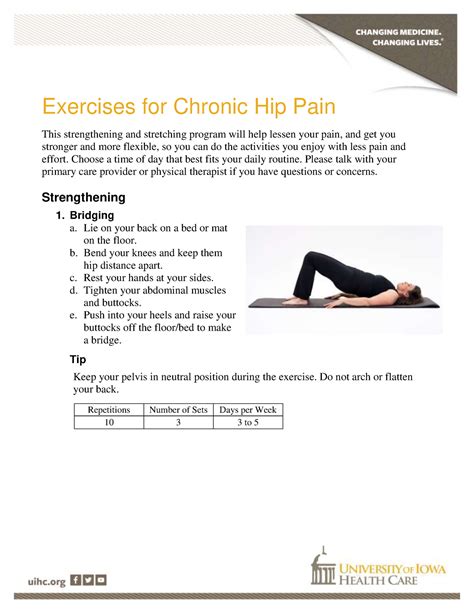 Exercises For Chronic Hip Pain Exercises For Chronic Hip Pain This