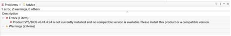 CODECOMPOSER Error Product SYS BIOS V Is Not Currently Installed But SYS BIOS V