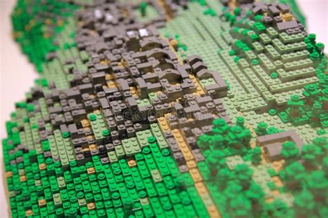 The Build From Lego Blocks On Display Editorial Stock Image Image Of Colours Build 268948154
