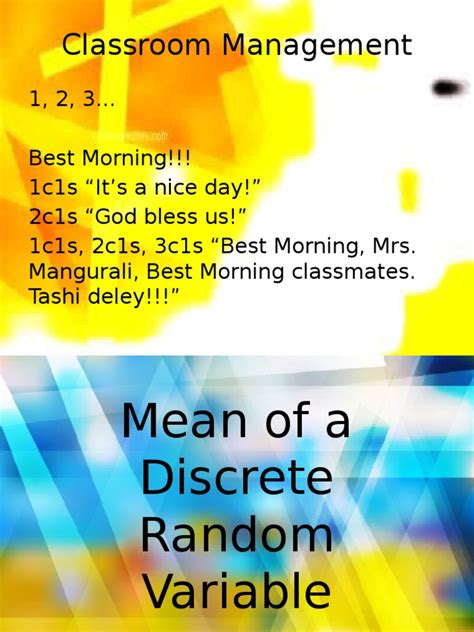 Stat Ppt 4 Pdf Expected Value Random Variable