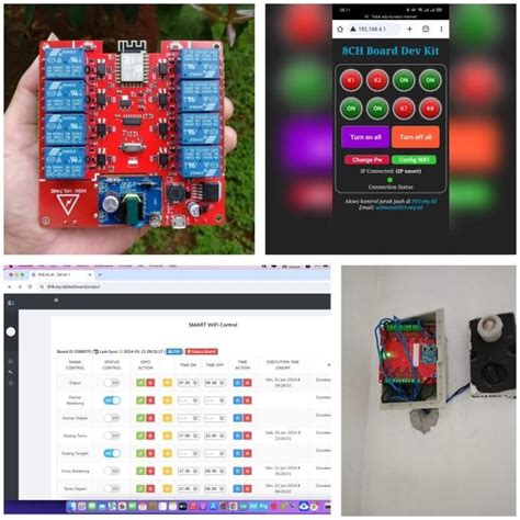 Jual Modul Saklar Relay Wifi Utk Jarak Jauh Luar Kota Luar Negeri Di Akses Melalui Web Online
