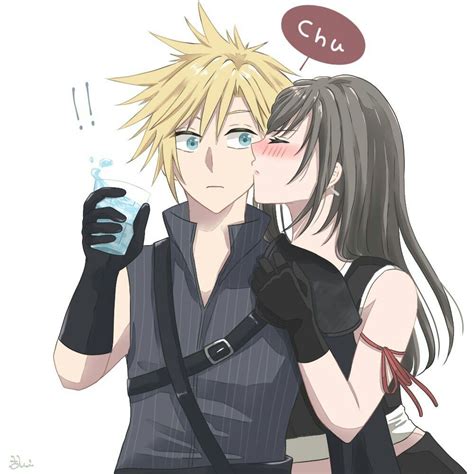 Cloud And Tifa Kiss
