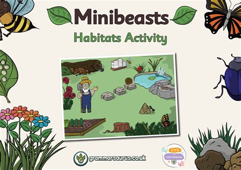 Eyfs Minibeasts Habitats Activity Grammarsaurus