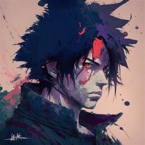 Sasuke Uchiha In The Art Style Of Milo Manara