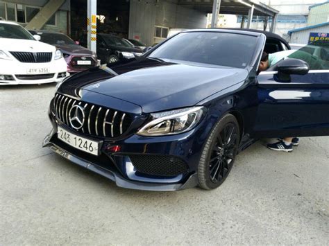 벤츠 C63 Amg 쿠페 프론트 디퓨저 바디킷 제작 장착 작업 Tyche Design 티케 디자인