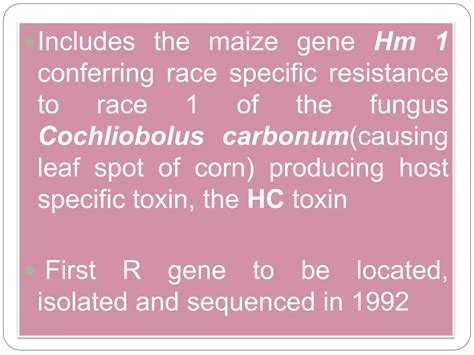Gene For Gene Hypothesis And Its Validty In The Present Scenario Pptx