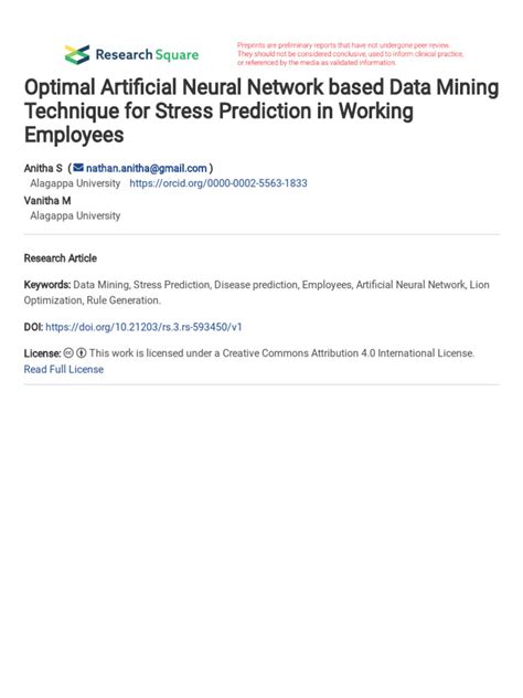 optimal artificial neural network based data minin pdf artificial