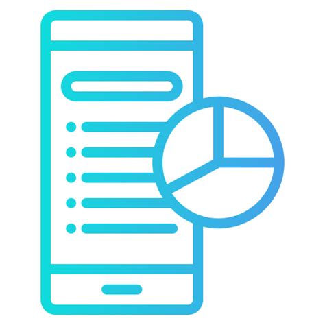 Mobile Analytics Generic Gradient Icon Mobile Analytics Generic Gradient Icon
