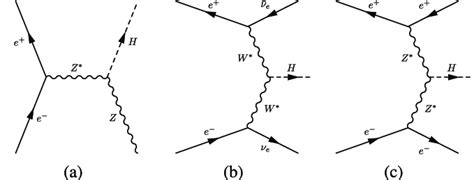 Feynman Diagrams Of The Higgs Boson Production Processes At The Cepc Download Scientific