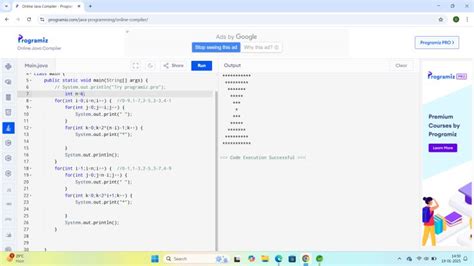 codingjourney javadeveloper logicalthinking patternprogramming