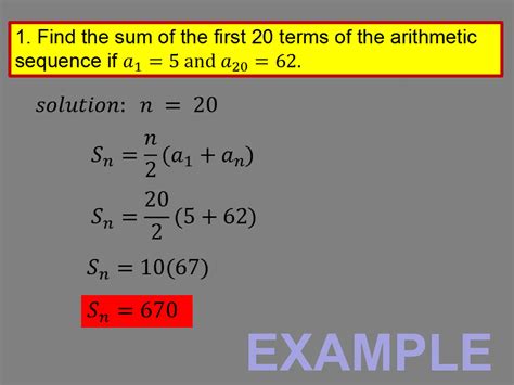 Arithmetic Sequence Of The Sum G10 Pptx